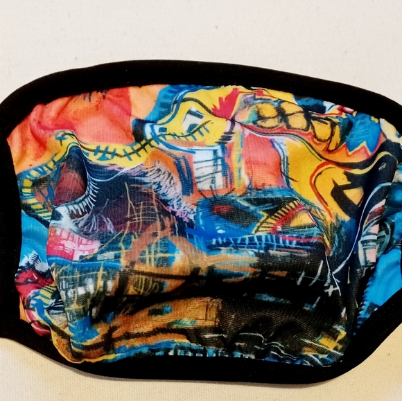 Accessories | Rare Basquiat Face Mask New Unisex | Poshmark